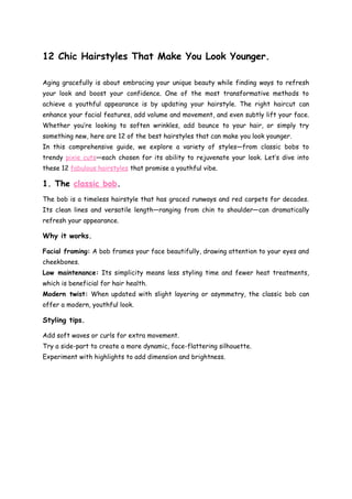 12 Chic Hairstyles That Make You Look Younger.docx