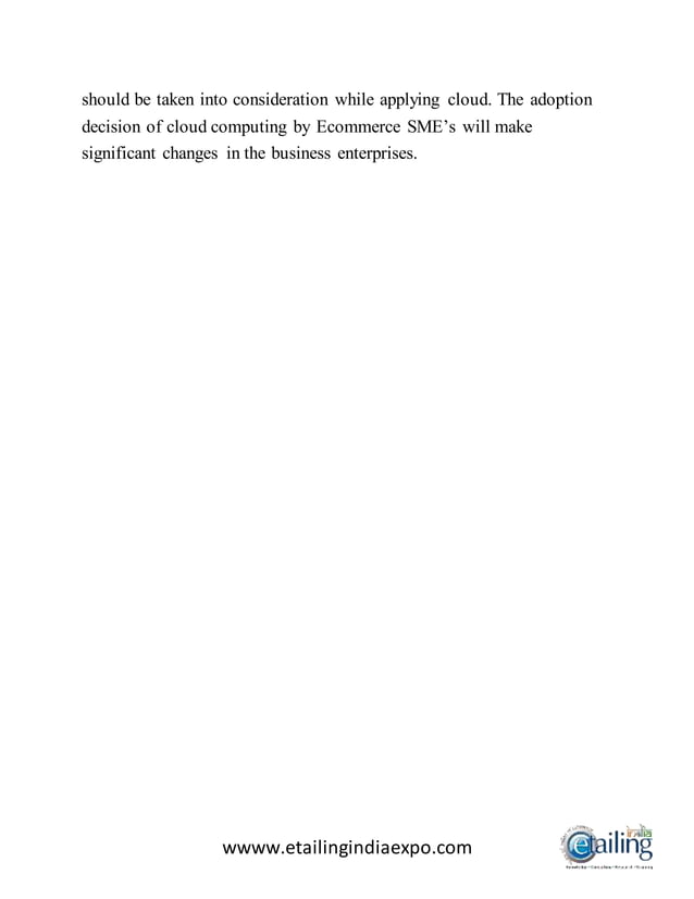 Cloud Computing to Boost eCommerce | DOCX