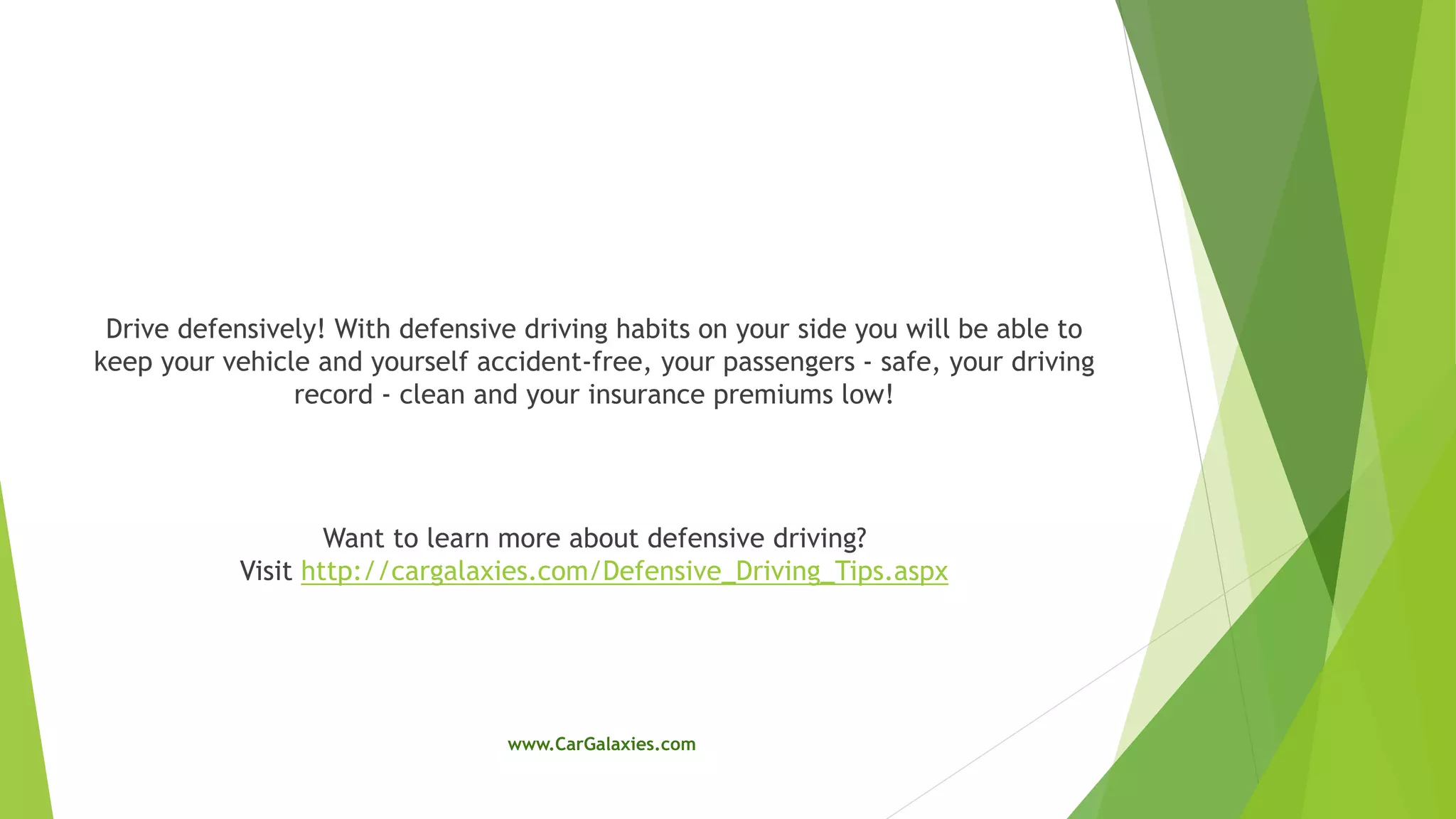12 commandments of defensive driving | PPTX