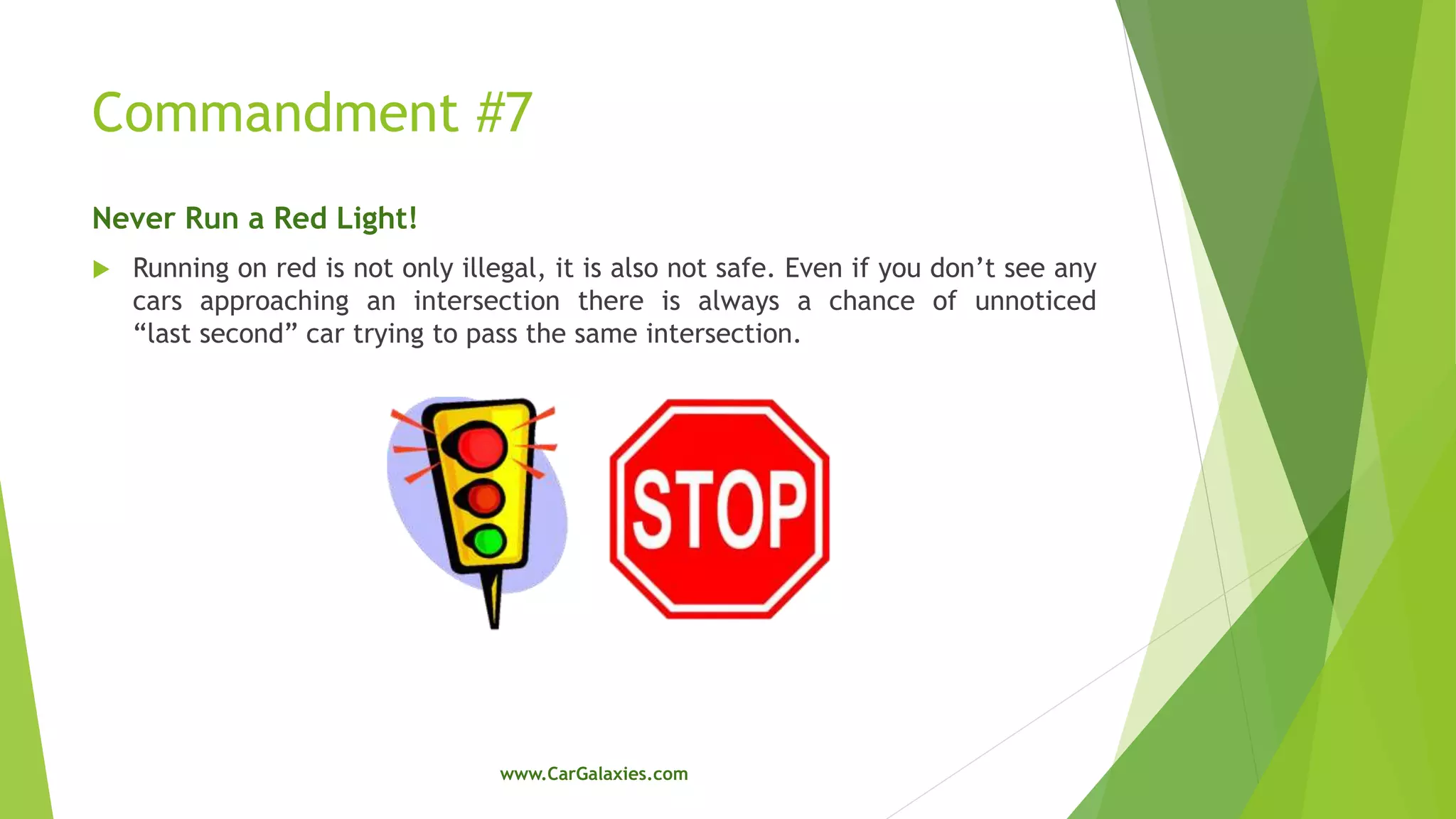 12 commandments of defensive driving | PPTX