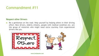 12 commandments of defensive driving | PPTX