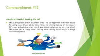 12 commandments of defensive driving | PPTX