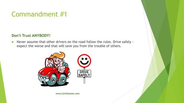 12 commandments of defensive driving | PPTX | Auto Safety | Automotive