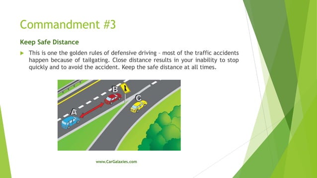 12 commandments of defensive driving | PPTX | Auto Safety | Automotive