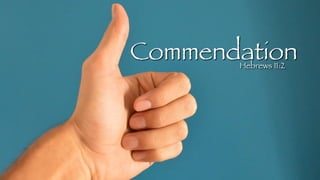 Commendation | PDF