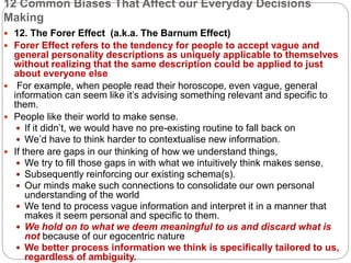 12 common biases that affect how we make | PPTX