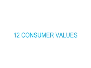 12 Consumer Values | PPT