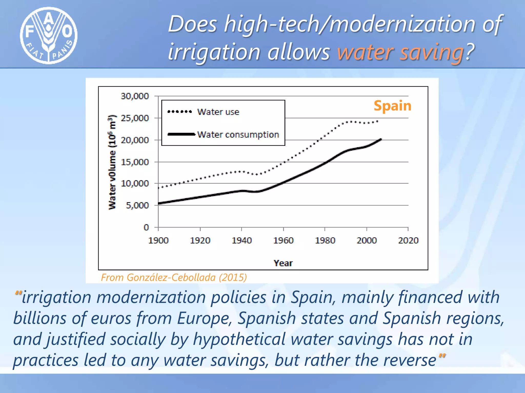 Consumptive and non-consumptive water use: Getting the right framework ...