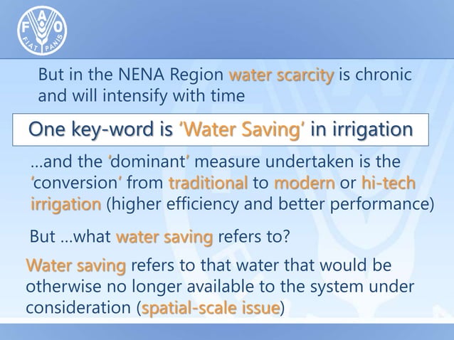 Consumptive and non-consumptive water use: Getting the right framework ...