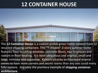 Prefab Container House | PPTX