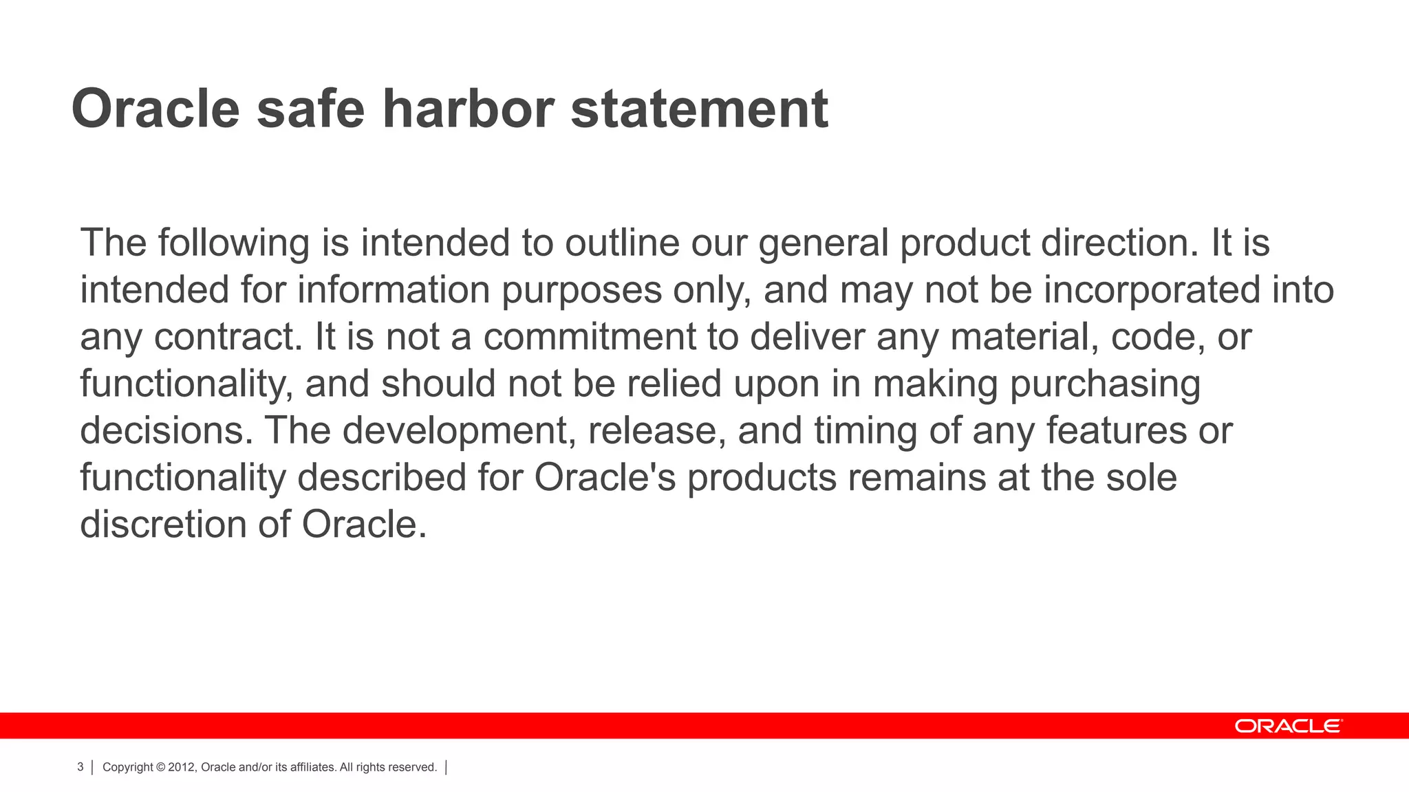 Oracle 12c Optimizer Overview - 2014 | PPT
