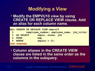 Les12 creating views | PPT