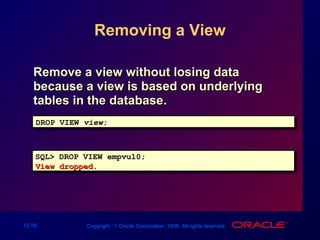 Les12 creating views | PPT