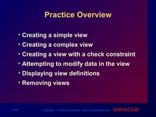 Les12 creating views | PPT