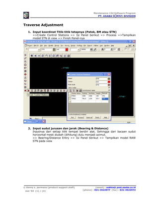 12d traverse adjustment | PDF