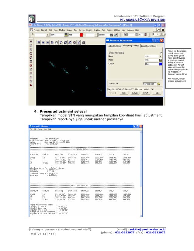 12d traverse adjustment | PDF