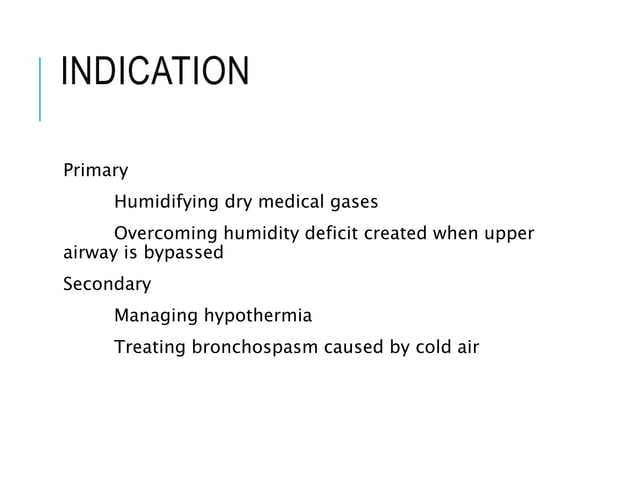 Humidification | PPTX | Lung and Respiratory Health | Diseases and ...
