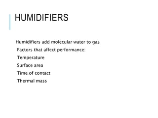 Humidification | PPTX