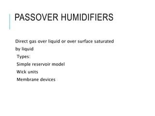 Humidification | PPTX
