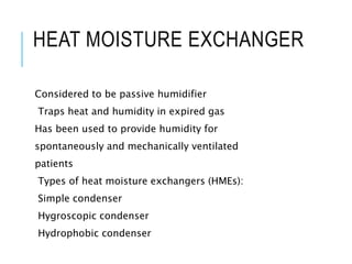 Humidification | PPTX | Lung and Respiratory Health | Diseases and ...
