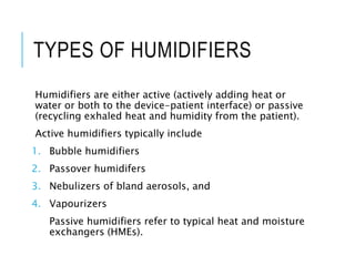 Humidification PPT