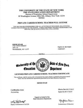 NEW TEACHER's LICENSE | PDF