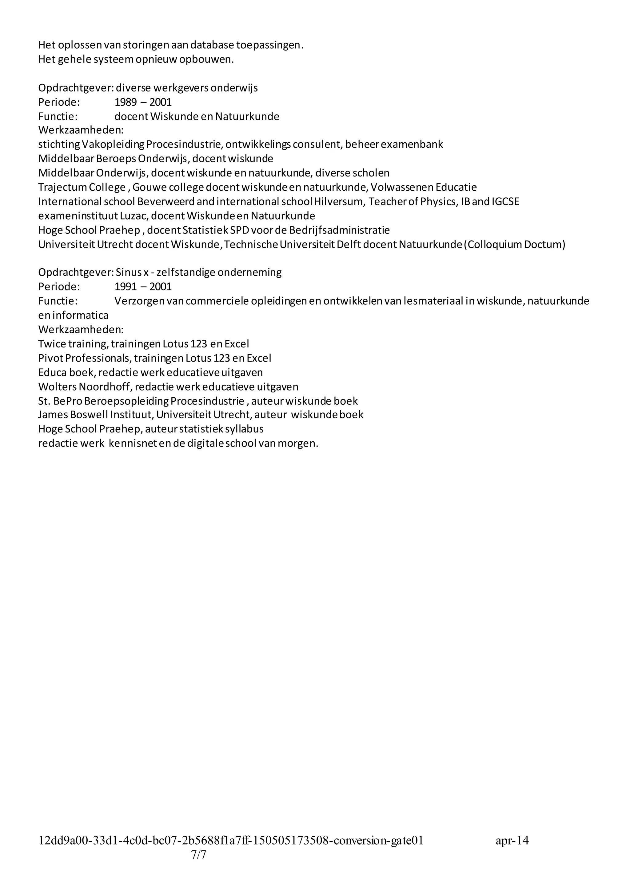 Curriculum Vitae_Maurits Groenenberg_mei2015 | DOCX