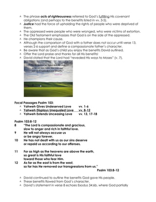 12 December 9, 2012 Psalm 103 Yahweh Our Father | PDF