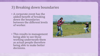 4 Reasons to plan a corporate event | PPT