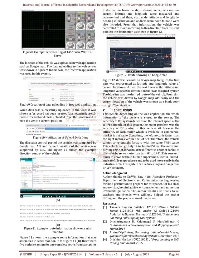 Design and Construction of Navigation Based Auto Self Driving Vehicle ...