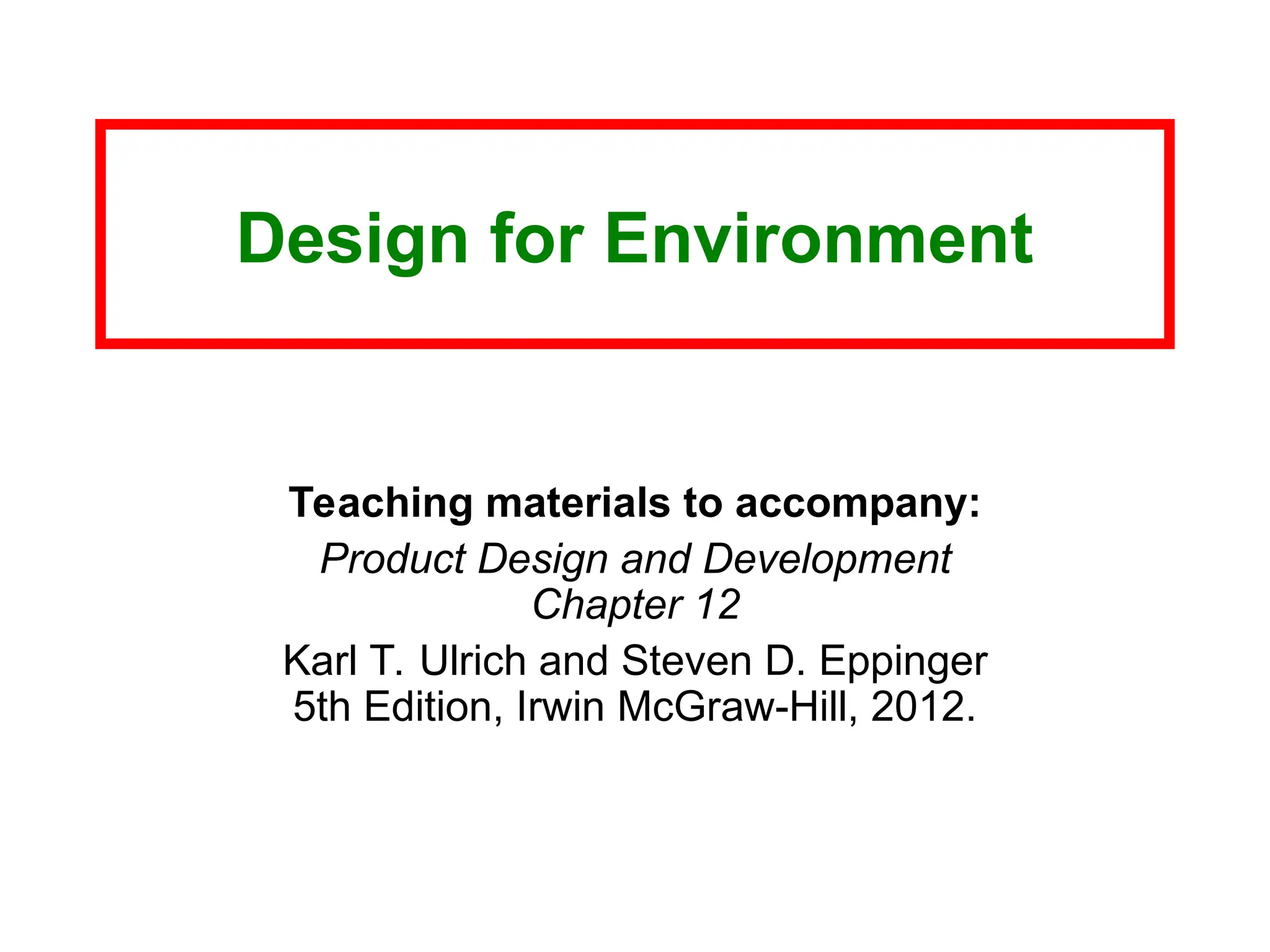 12 materi tentang Design_for_Environment.ppt