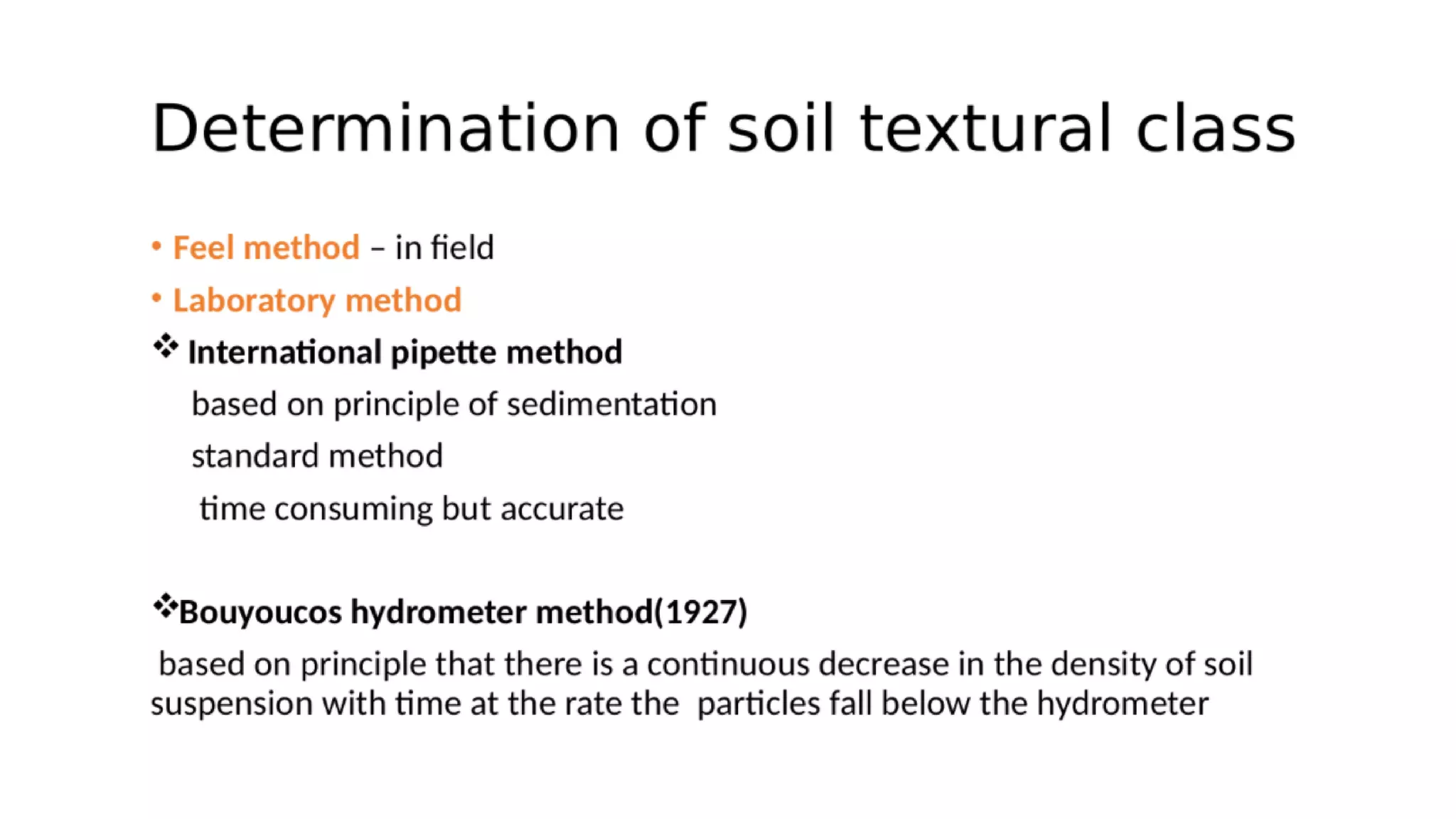 Determination of soil texture | PDF