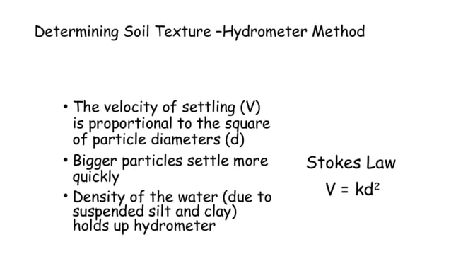 Determination of soil texture | PDF