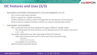 MIPI DevCon 2021: MIPI I3C Application and Validation Models for IoT ...