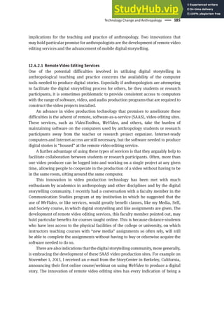 12 Digital Storytelling As Autoethnography In Anthropological Pedagogy ...