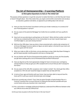 Ryan Grant's 12 Disruptive Questions | PDF