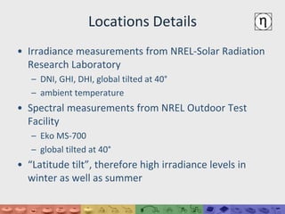 Dissecting the Differences Between Pyranometer and Reference Cell Irradiance Measurements | PPT