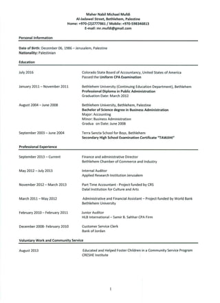 Maher Mufdi - CV | PDF