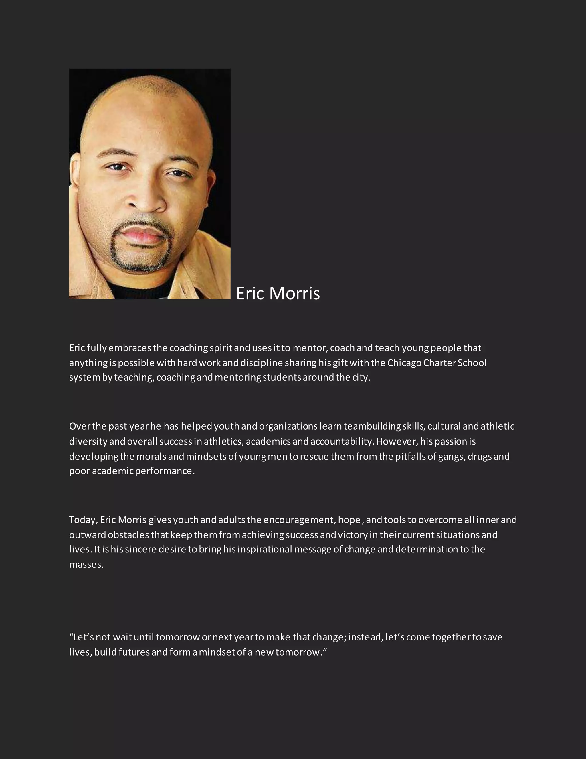 Eric Morrisbio23 | DOCX | Education