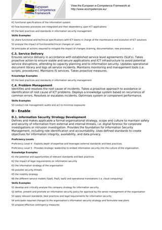 eCF - Competenties Michel Noordzij | PDF