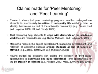 Why Peer Mentoring Works FINAL | PPTX