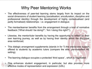 Why Peer Mentoring Works FINAL | PPT