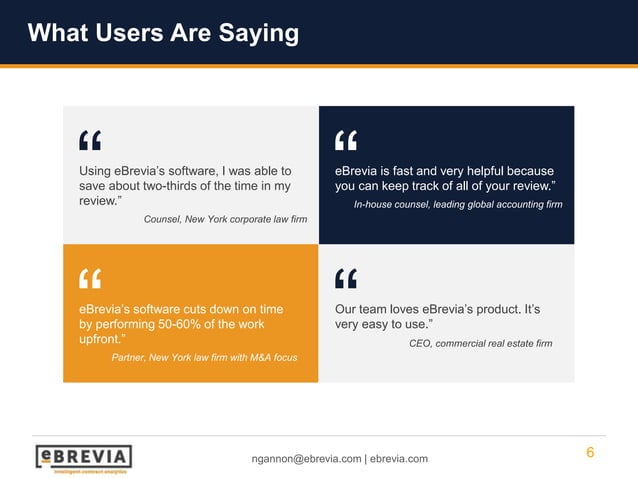 eBrevia Startup Alley Pitch | PPT