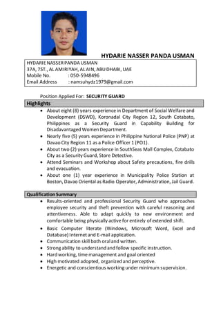 new cv (security) | DOCX