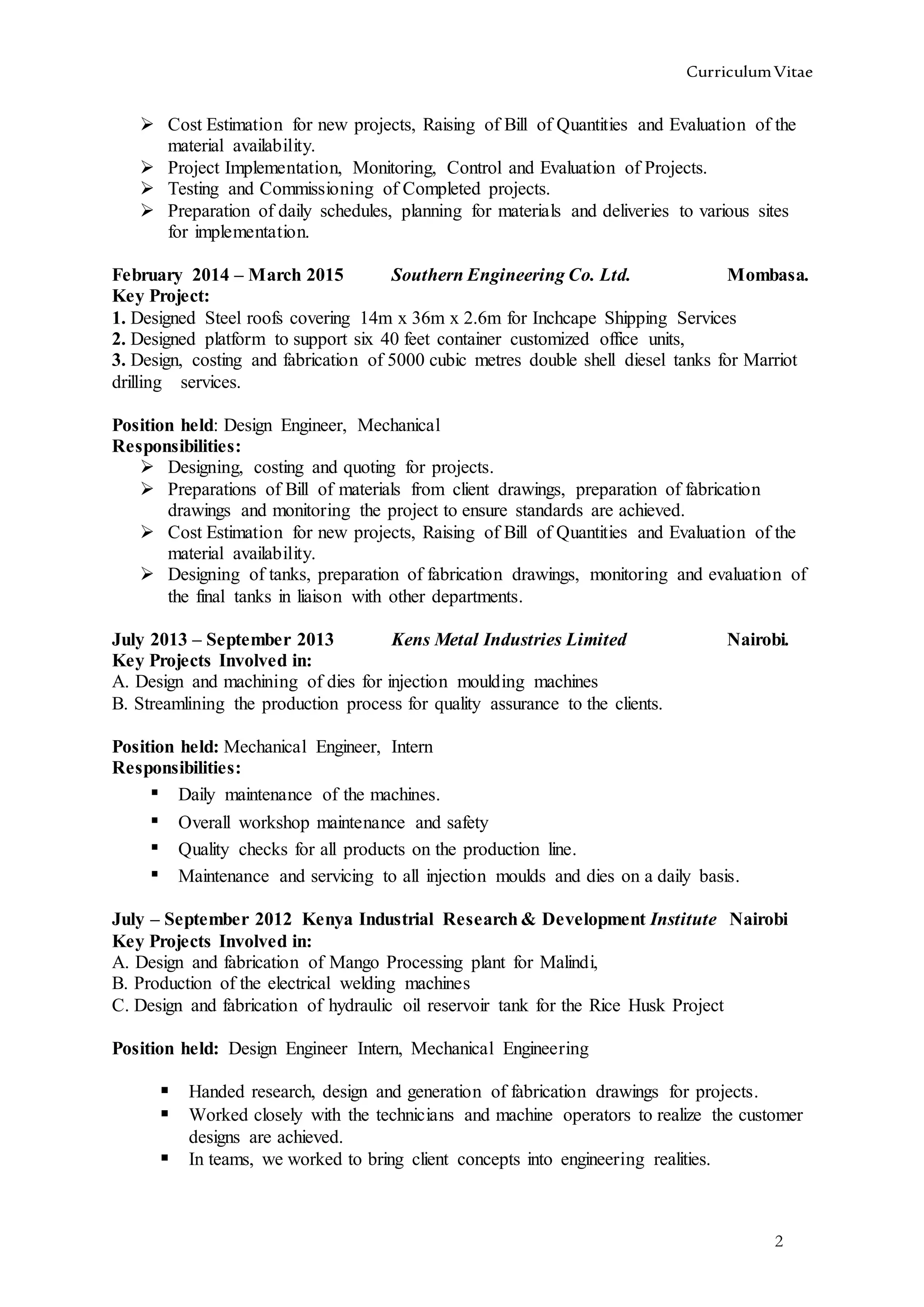 victor updated cv - 2016 | PDF