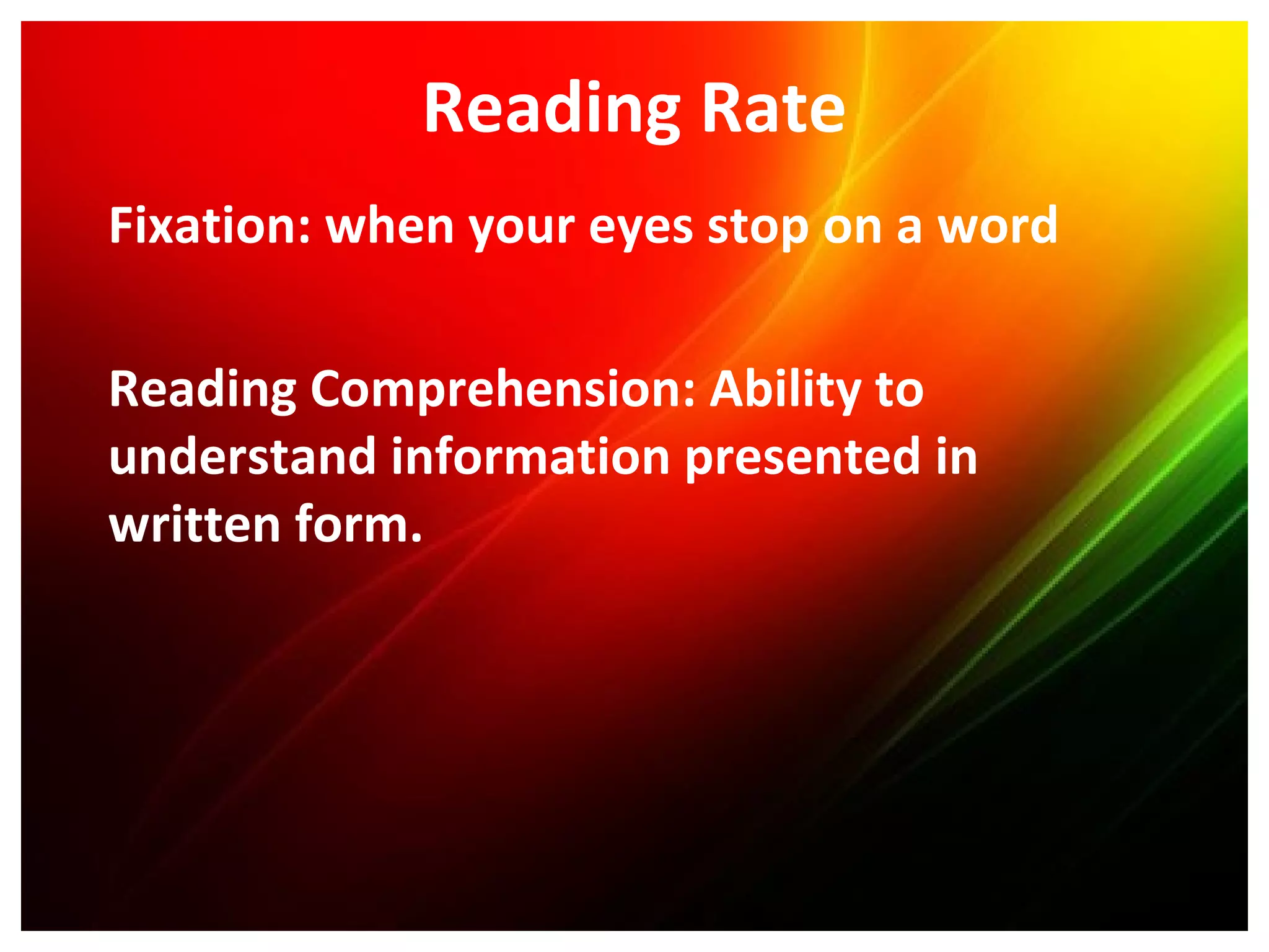 12 effective reading skills | PPT