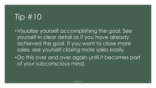 12 effective tips of goal setting | PPT
