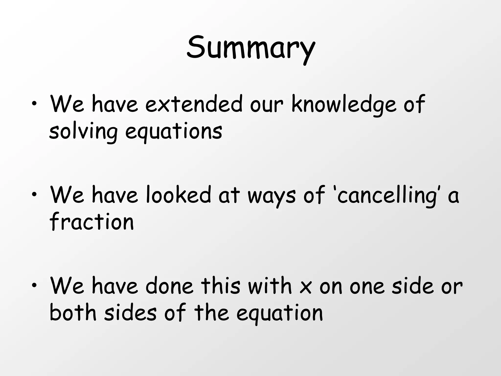 12) Equations Including Fractions.ppt