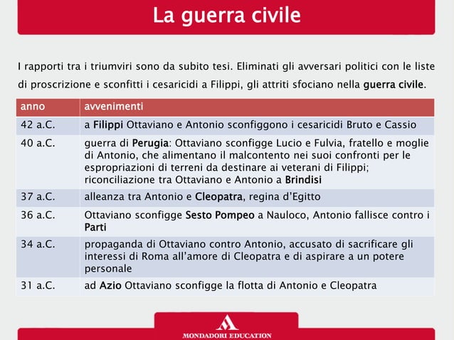 Quadro storico culturale dell'età augustea | PPT