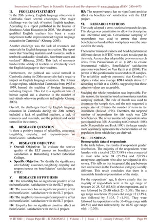 Evaluating Beneficiaries’ Satisfaction on Quality Service of English ...